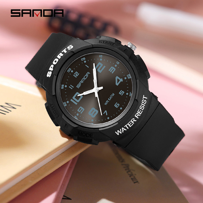 SANDA Silent Watch Fashion Trend Simple Luxury Night Light Sports Men ...