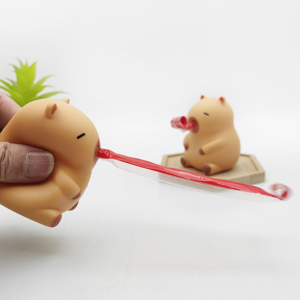 Capybara Squeeze Toy 4 Pack Cute Capybara Fidget Ball With Tongue ...