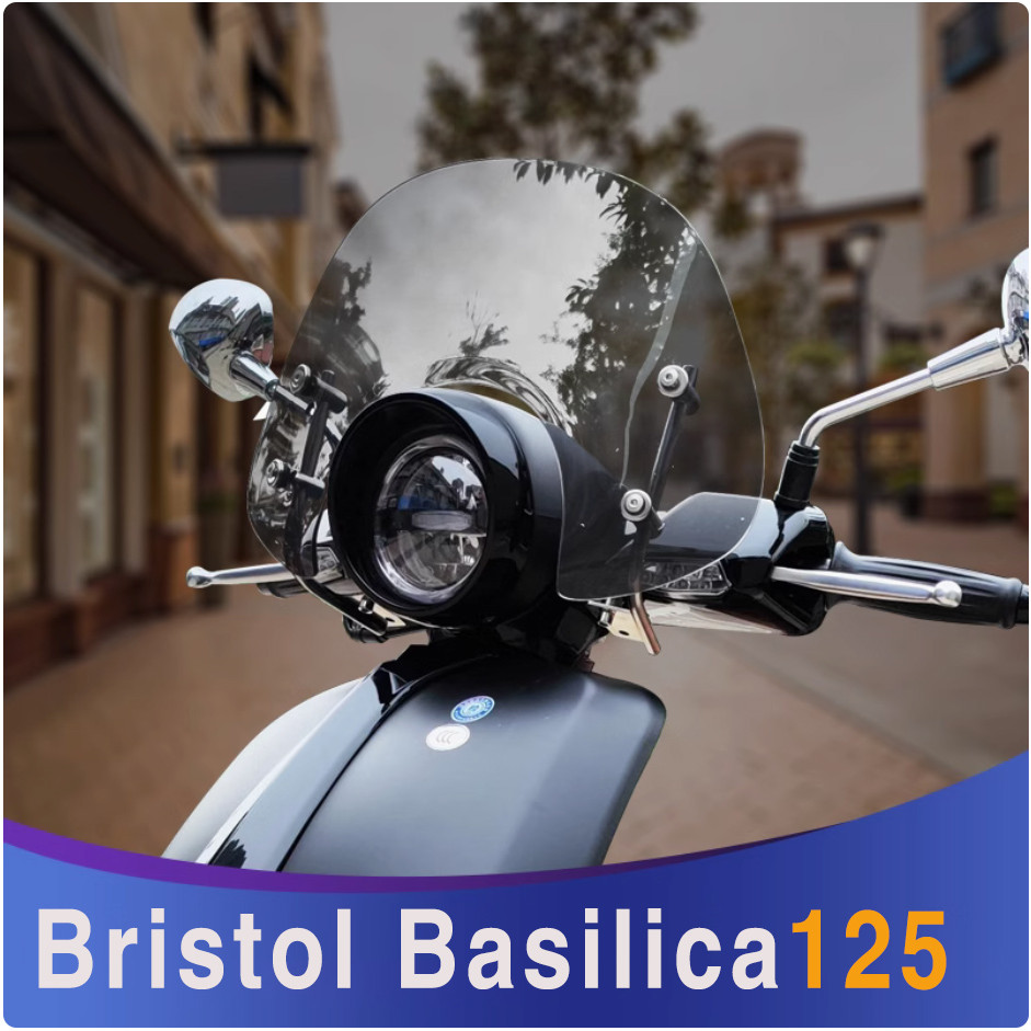 Bristol basilica125 Flyscreen Windshield Visors Stainless Steel Bracket ...