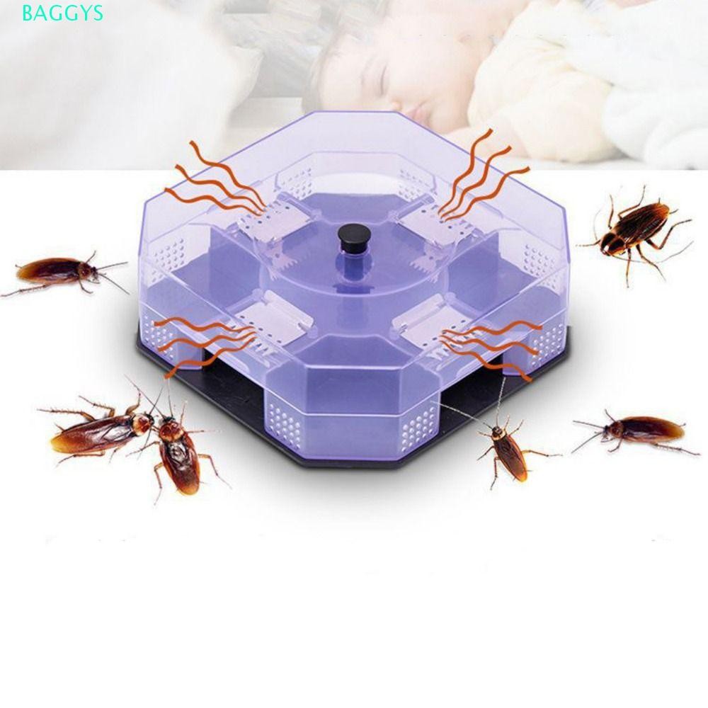 BAGGYS Pest Trap Box, with Repellent Bait Removable Cockroach Trapper ...