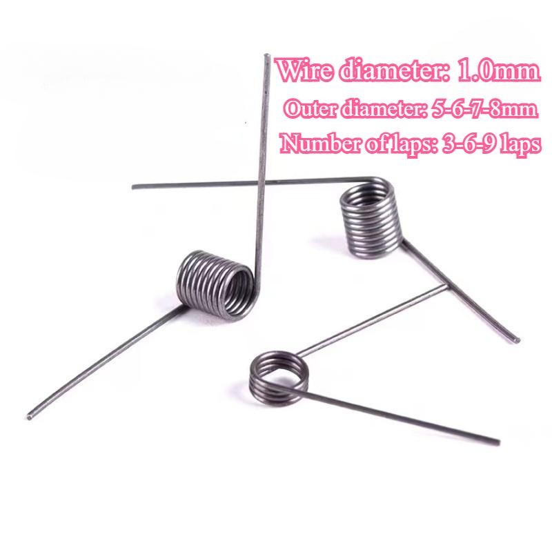 【MDX】 wire diameter 1.0mm spring steel V-shaped torsion spring rotating ...