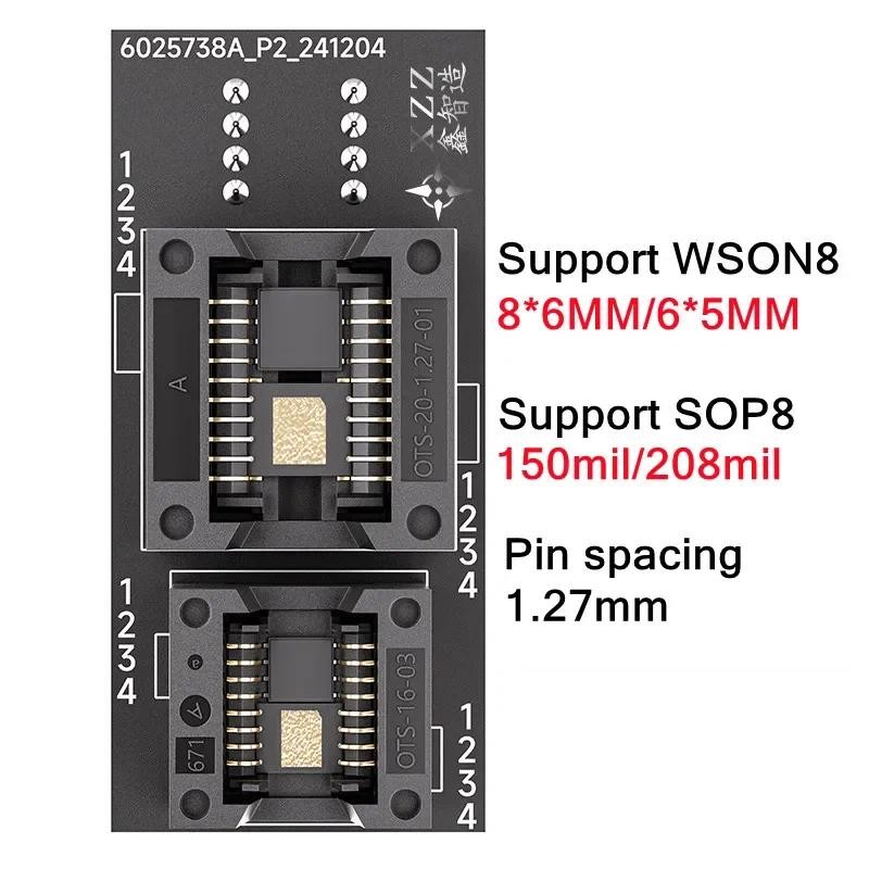 XZZ WSON8 SOP Universal 4 IN 1 BIOS Burning Adapter Socket for 8*6mm/6 ...