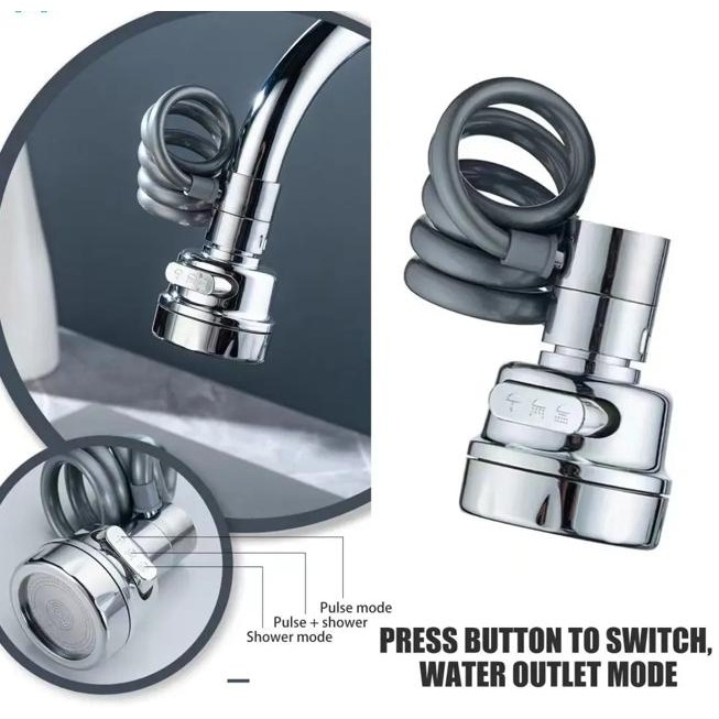 Supercool -Universal Extension Pull-out Outlet Kitchen Sink Faucet ...