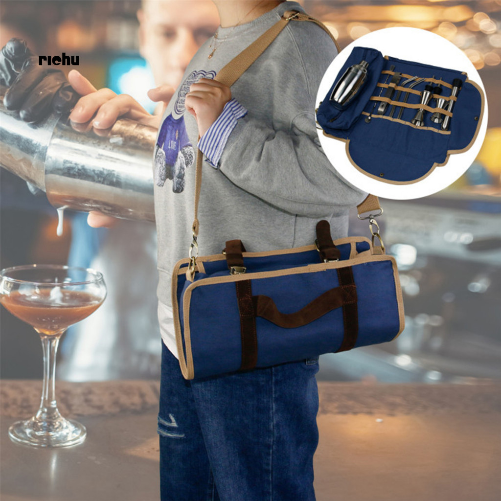 [richu] Practical Bartender Gear Bag Organizer Bag Premium Portable ...
