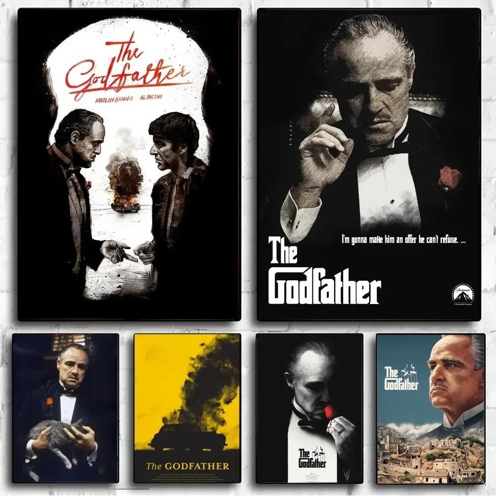 Vintage The Godfather Movie Poster Unframed Wall Art for Bedroom Study ...