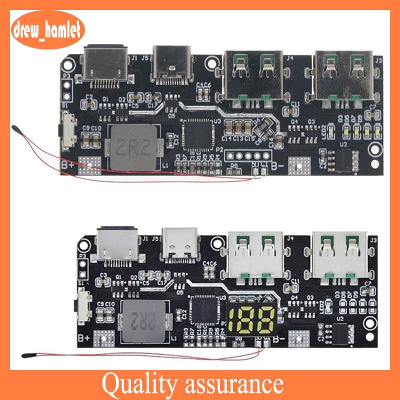 QC4.0 QC3.0 LED Dual USB 5V 4.5A 22.5W Micro/Type-C USB Mobile Power ...