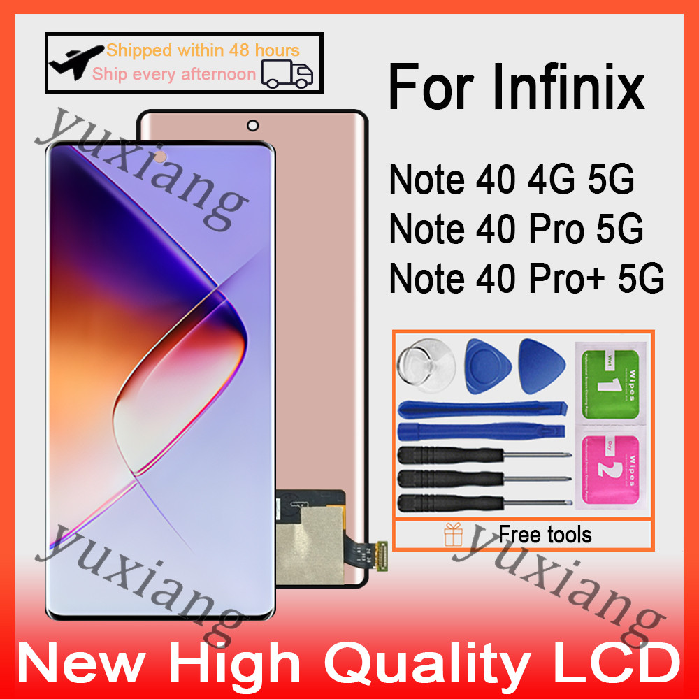 Original AMOLED TFT Infinix Note 40 4G Note 40 5G Note 40 Pro 5G Note 40 Pro+ Plus 5G LCD ...