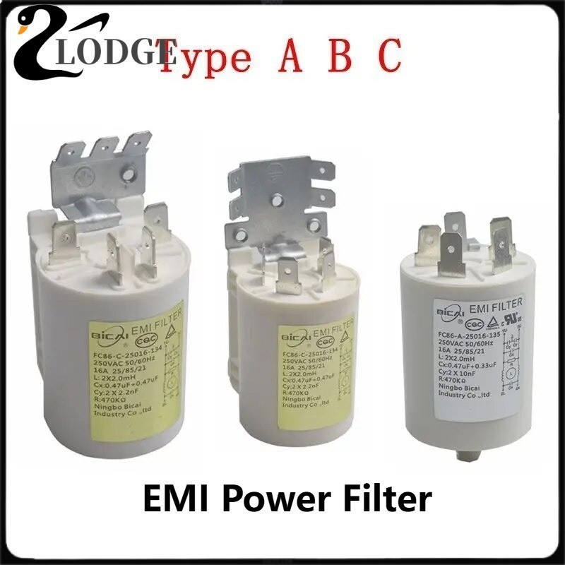 Universal Little EMI Power Filter Washer Spare Interference Suppressor ...