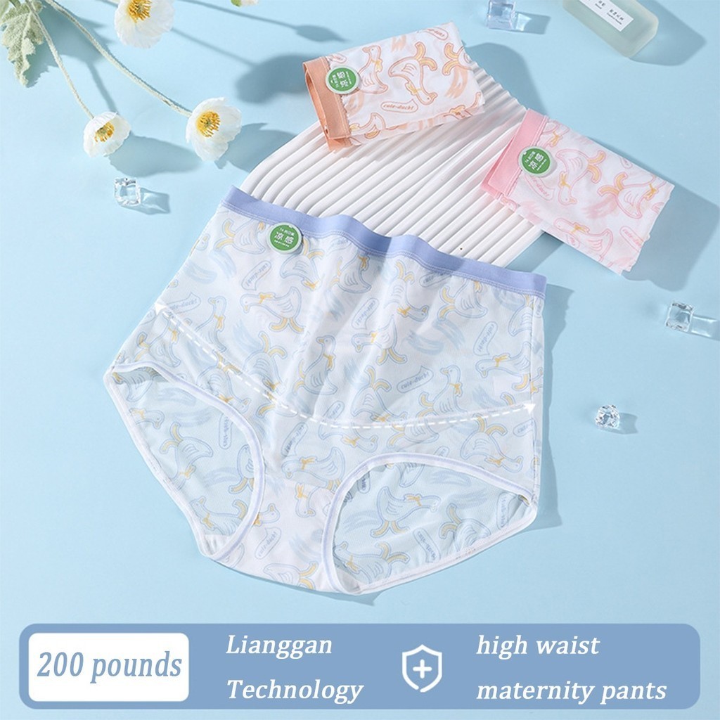 High-waist Belly-supporting Large Size 200 Pounds Maternity Underwear ...