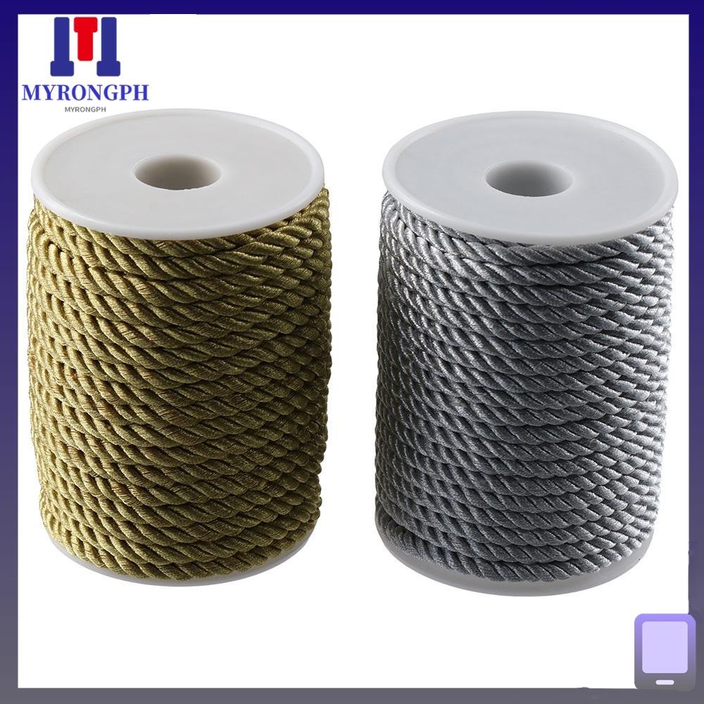 MYRONGPH Twisted Cord Trim, Gold Silver Twisted Rope Trim, 2 Rolls ...