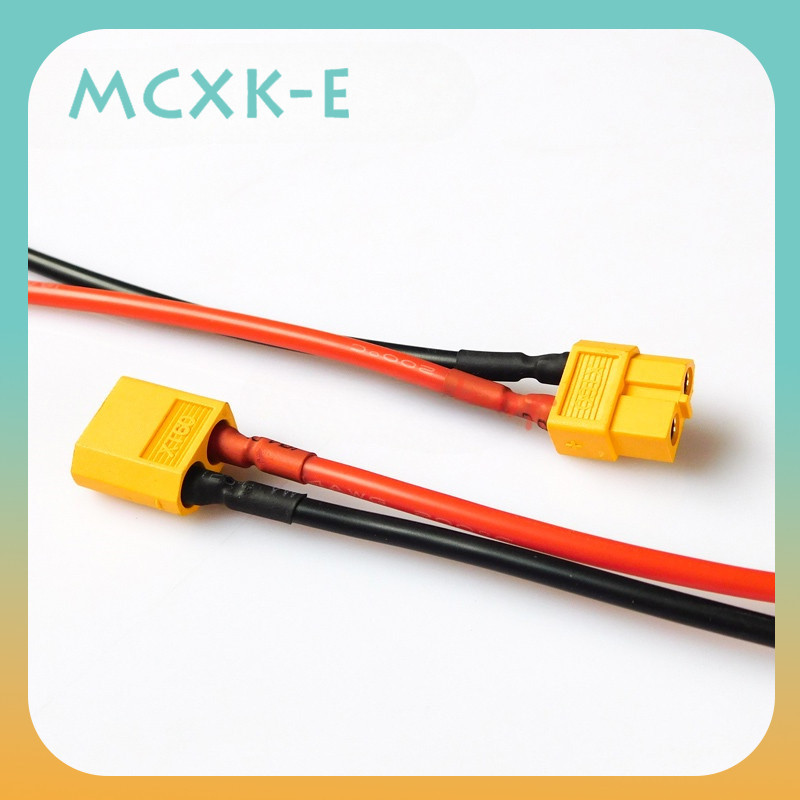 MCXK-E XT60 Airplane Model Plug 14 AWG Silicone Cable Length 10cm XT60 ...