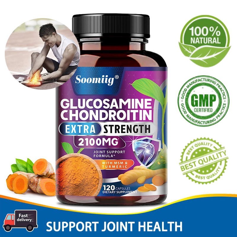 Soomiig Glucosamine Chondroitin Formula 2100 mg with MSM and Turmeric ...