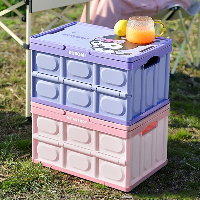 Sanrio Kawaii Hello Kitty Car Trunk Storage Box Kuromi Cinnamoroll ...