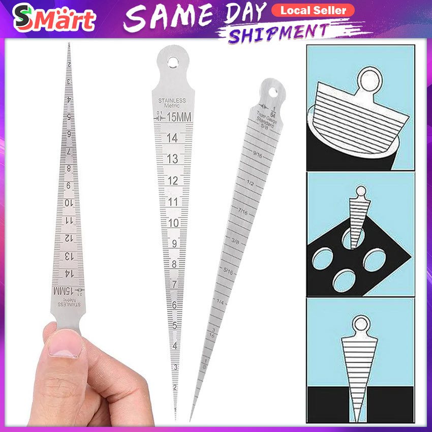 Stainless Steel Hole Ruler Inner Diameter Measurement Gap Measuring ...