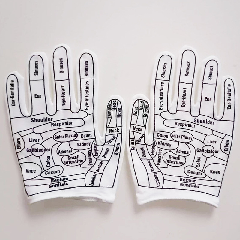 Hand Reflexology Gloves Acupuncture Acupressure Tools Massage Socks ...
