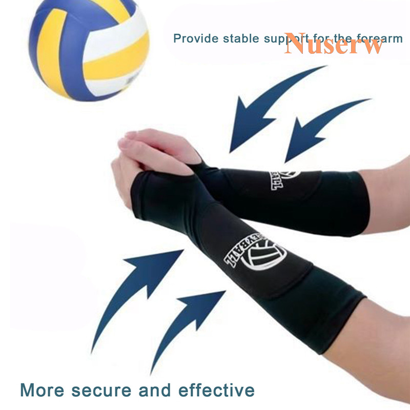 NUSERW Sports Volleyball Arm Sleeves for Girls Passing Forearm Sleeves ...