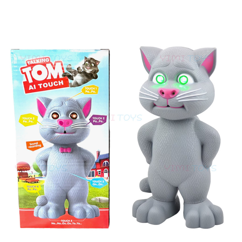 TALKING Tom Smart cat toy Tom cat who can learn to talk | Shopee ...