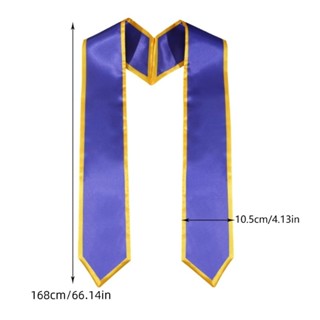 blg Graduation Stole with Classical Trim for Adult College Graduation ...