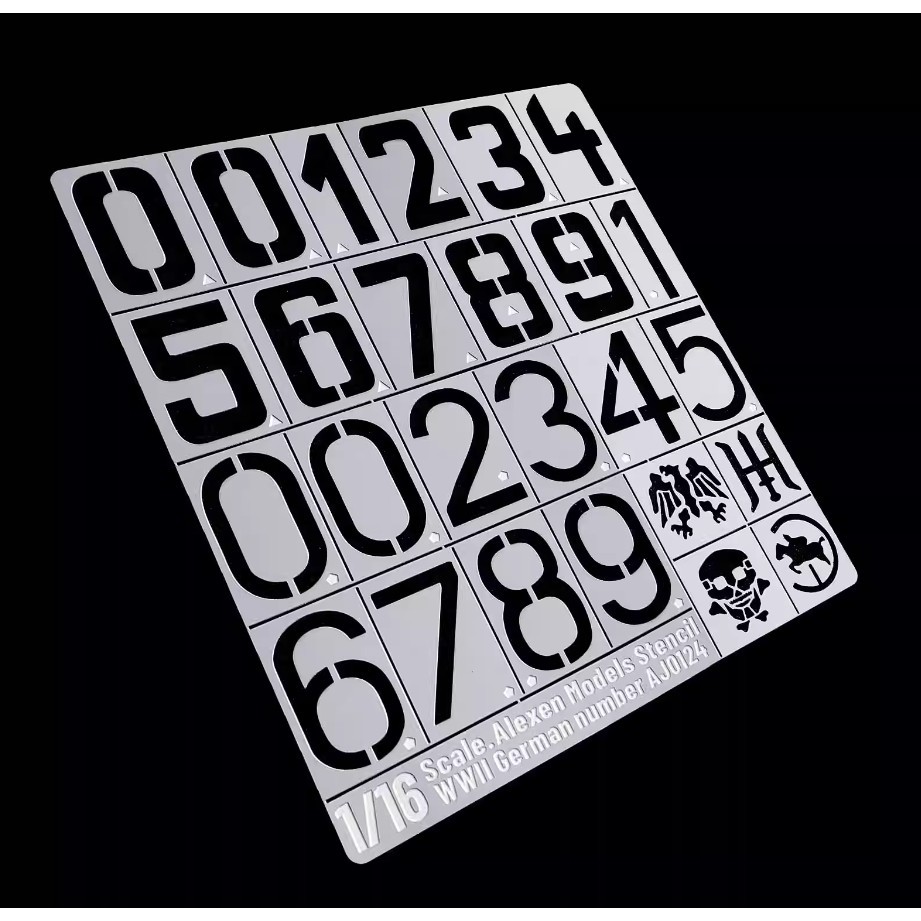 Alexen AJ0124 1/16 WW2 German Number symbols Tiger Tiger King Leopard ...