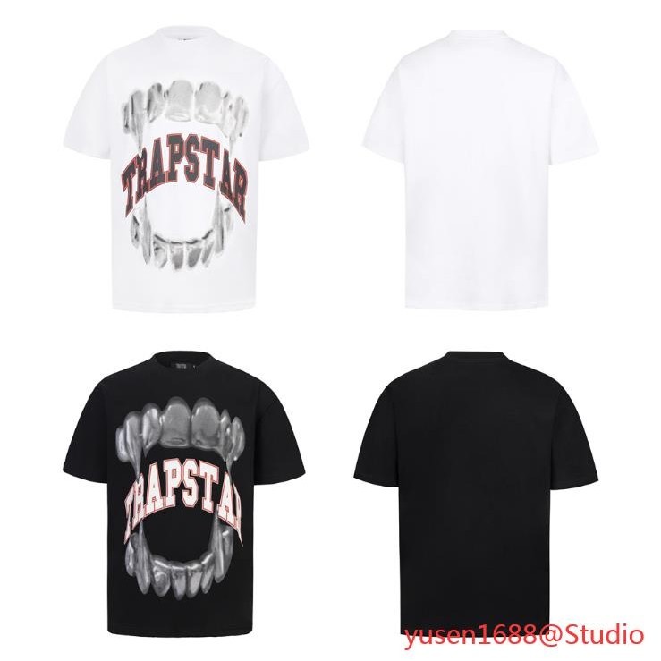 T Trapstar New Style Men Women Same Style Double Yarn Pure Cotton Loose ...