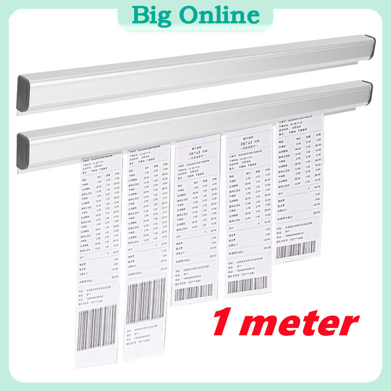 100CM Restaurant Kitchen Menu Clip Aluminum Alloy Bill Receipt Check ...