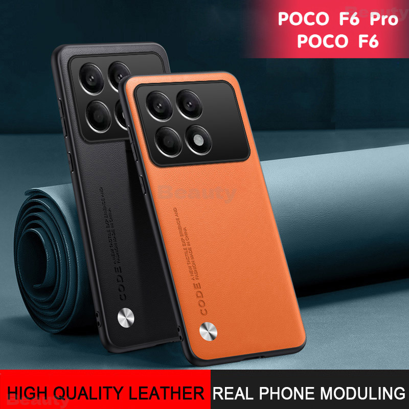 With Camera Protective Leather Case PocoF6 Pro Phone Case For Poco F6 ...