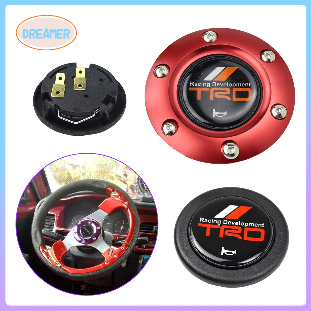 Universal Horn Button TRD Steering Wheel Hubcap Horn Button Racing Car ...