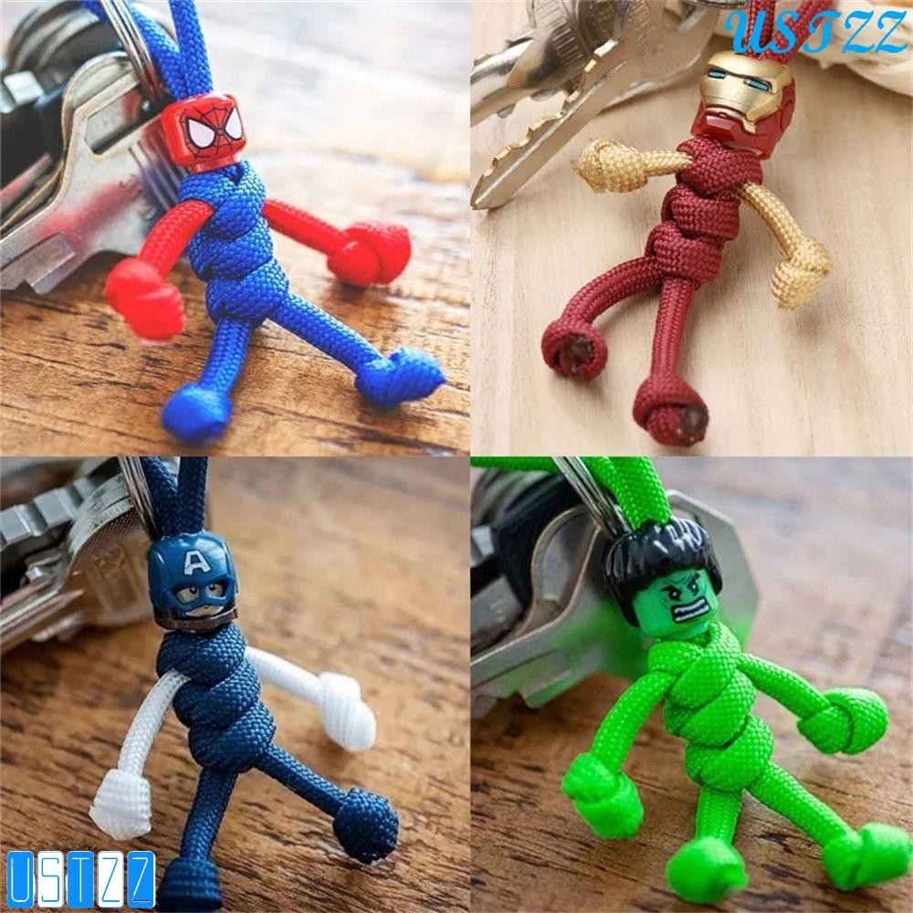 USTZZ Braided Rope Paracord, Marvel Anime Movie Dolls Umbrella Rope ...