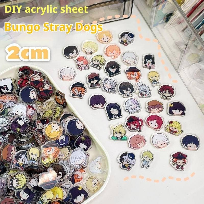 Bungo Stray Dogs Acrylic DIY Charms Mixed Set Cute Dazai Chuuya Fyodor ...