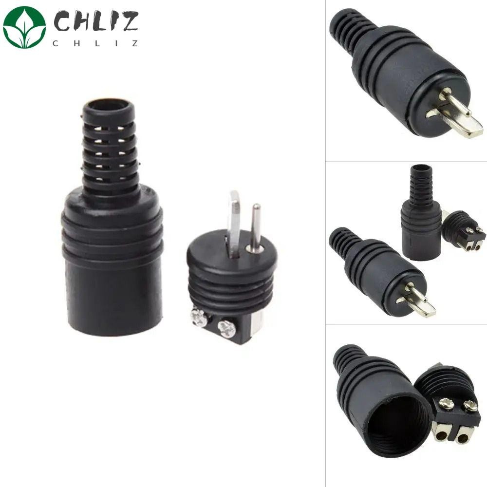 CHLIZ 2 Pin Black DIN Plug, Docking Plug 2 Pin Connector Speaker and ...