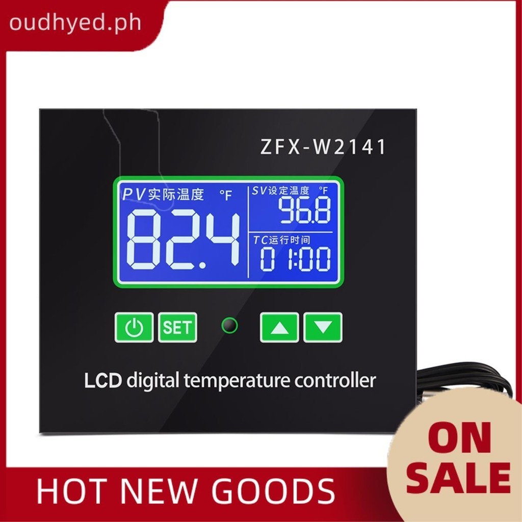 PHOU ZFX-W2141 AC 220V Digital LED Thermostat Regulator Incubation Heating Temperature ...