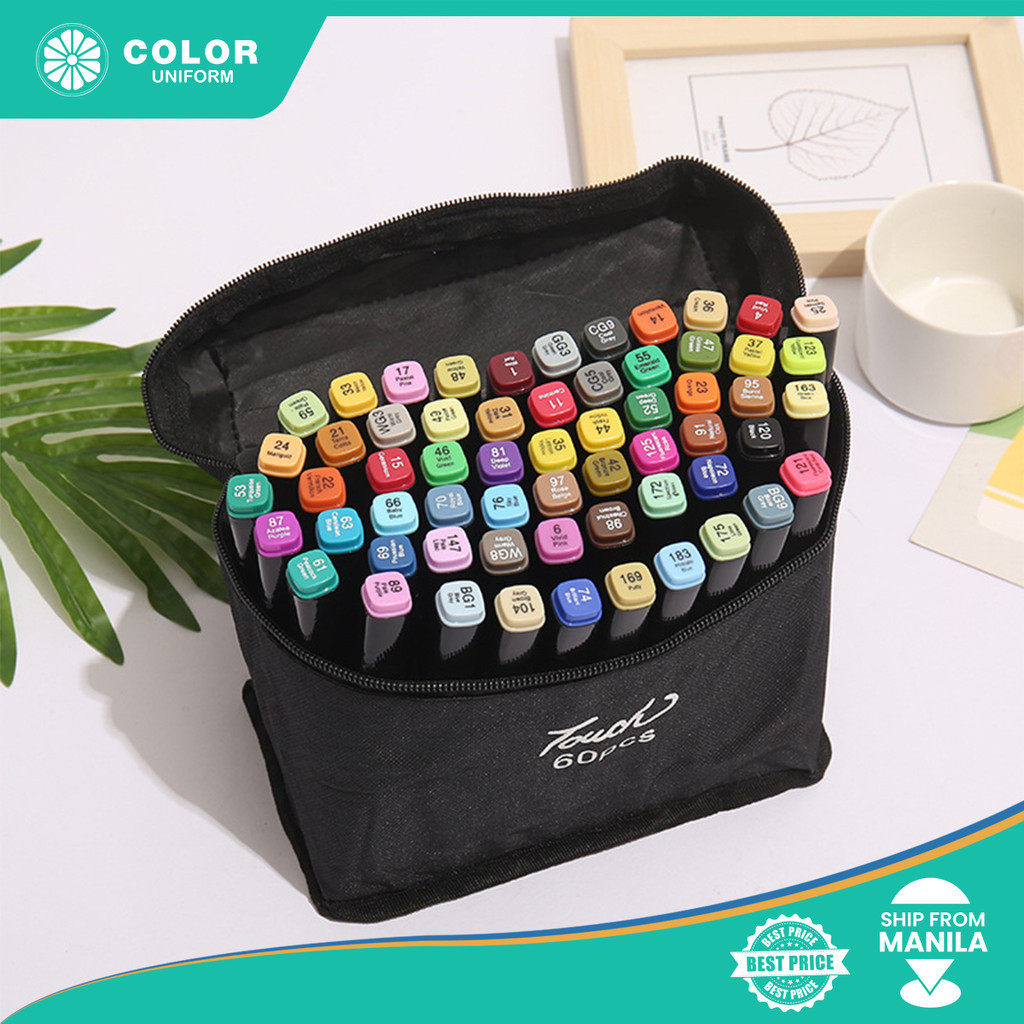 Set Touch Painting Marker Pen Highlighter Coloring 24/36/80 Colors ...