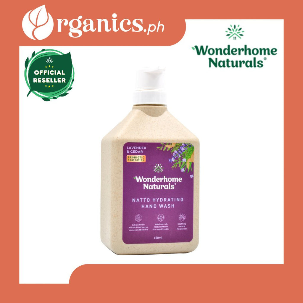 Wonderhome Naturals Natto Hydrating Hand Wash - Lavender & Cedar (450ml ...