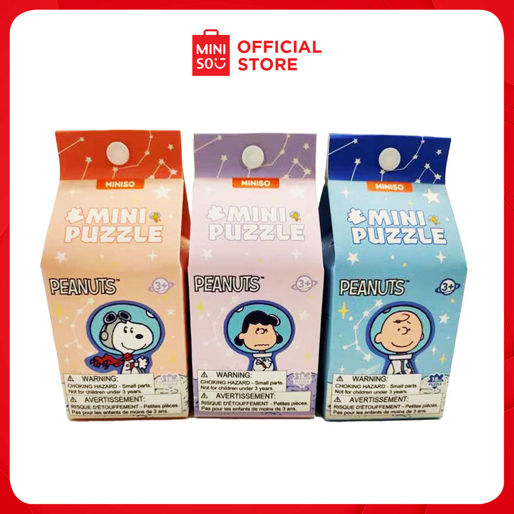 MINISO Snoopy the Little Space Explorer Collection Puzzle (3 Assorted ...