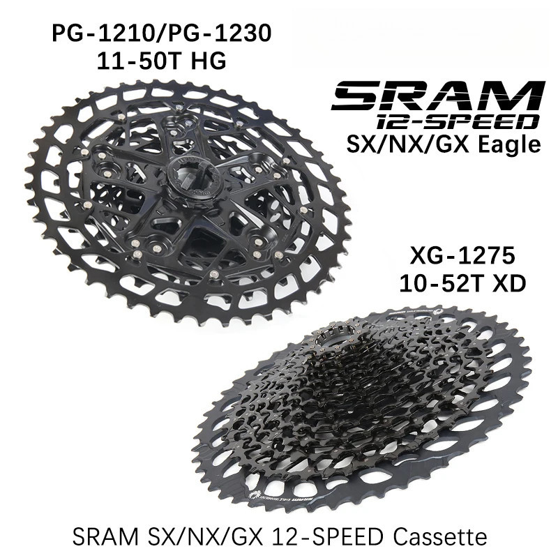 SRAM SX NX GX EAGLE 12-Speed Cassette Freewheel PG-1210 NX EAGLE PG-1230 11-50T SH HG XG-1275 10 ...