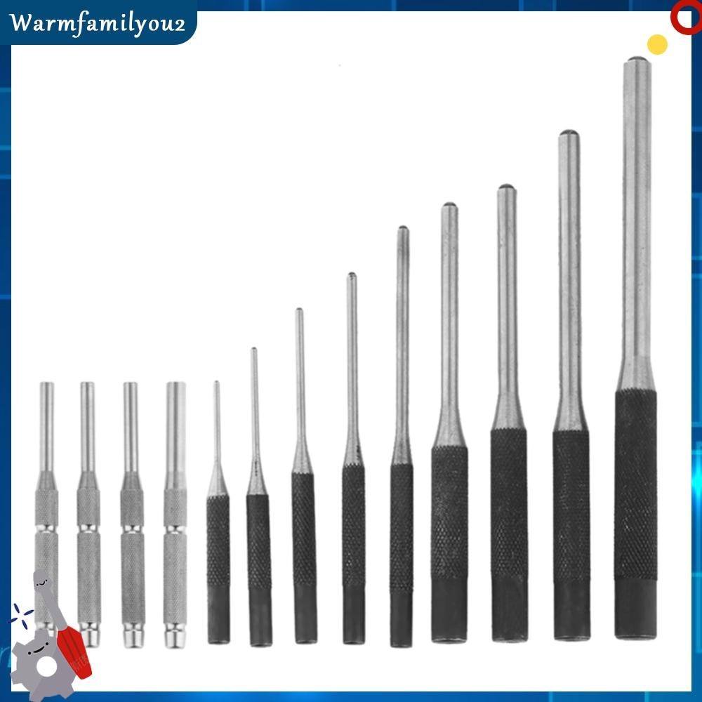 13pcs Pins Punch Set Multi Size Round Head Pins Punch Tool Household ...