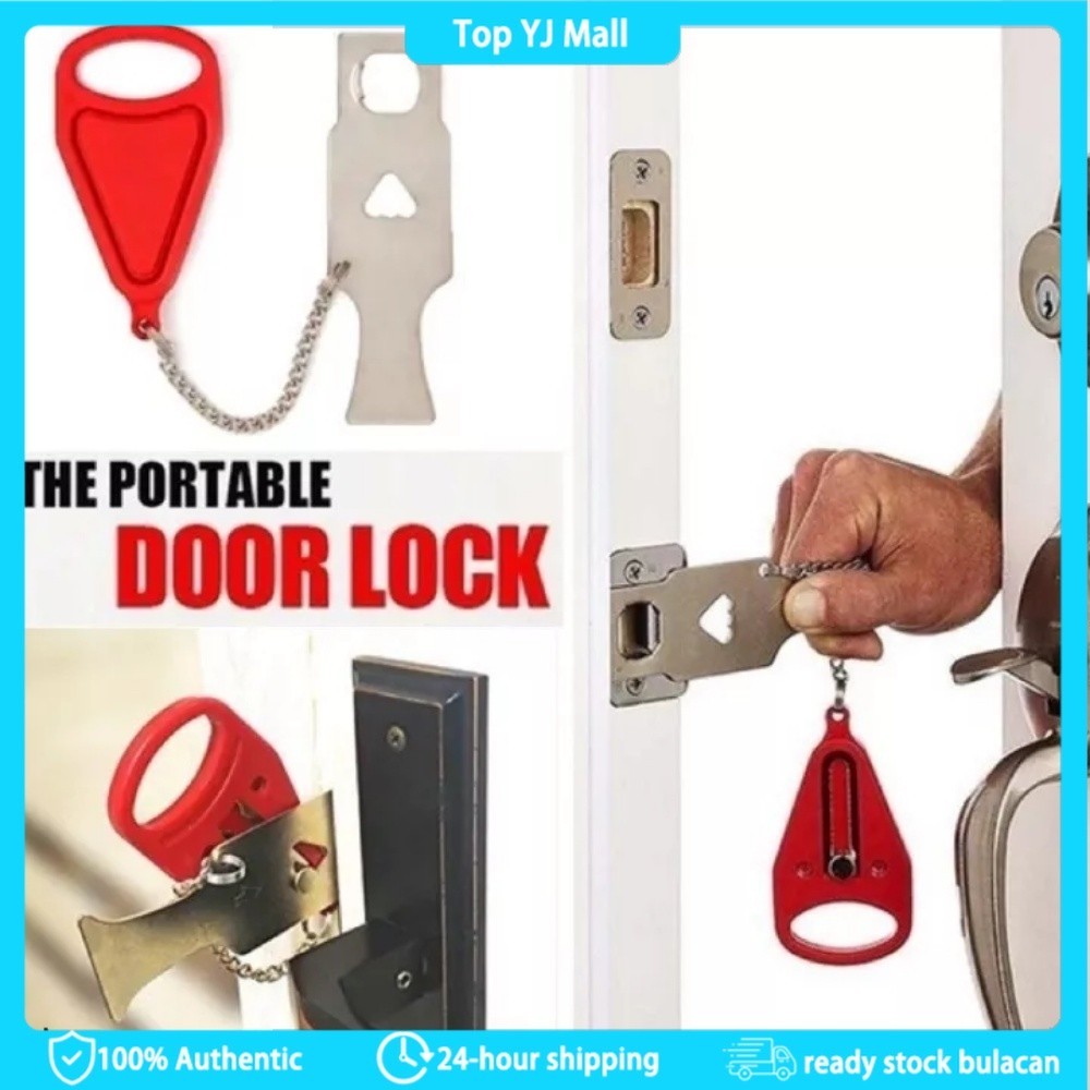 Top YJ Mall Security Anti-Theft Lock Portable Travel Door Lock Home ...