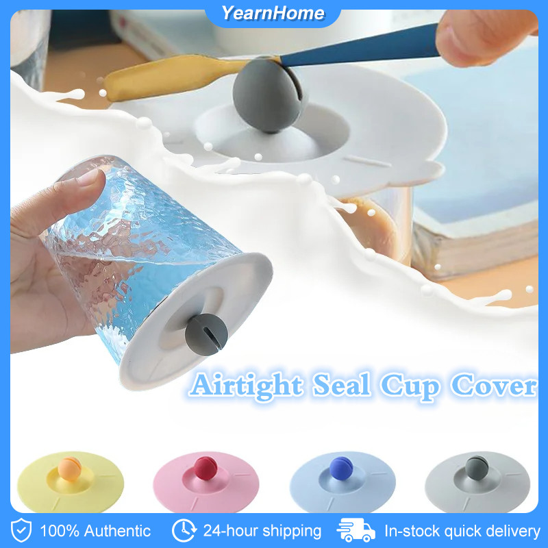 Silicone Cup Cover Universal Water Cup Lid Anti-dust Coffee Mug Sealed ...