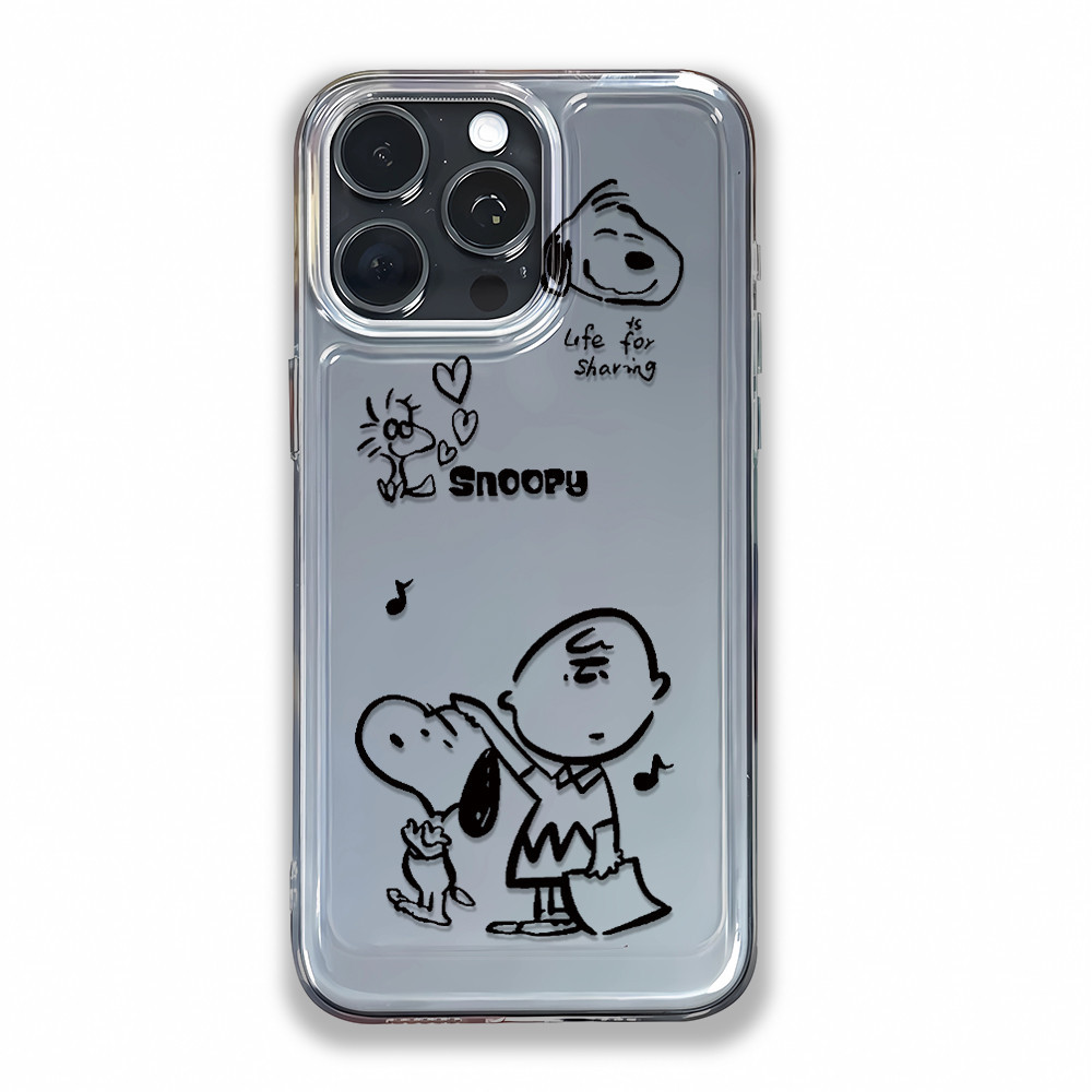Soft TPU space transparent case for iphone 11 15promax 14 13 12 7 8 ...