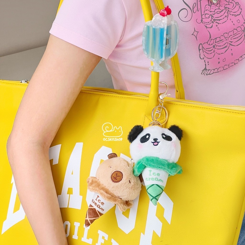 Ice cream Animal cotton keychain (11cm) | Shopee Philippines