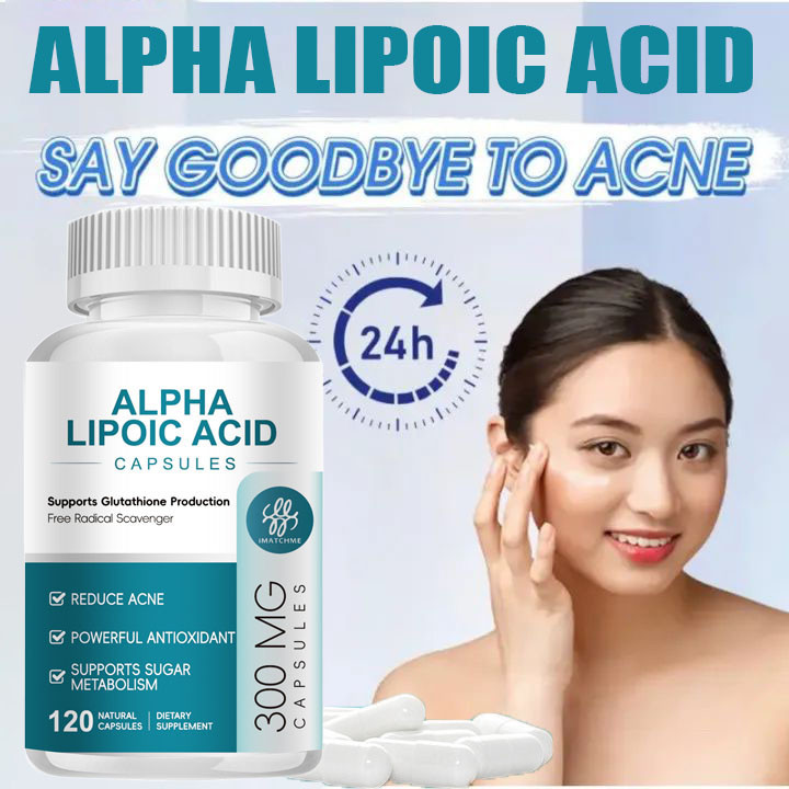 iMATCHME Alpha Lipoic Acid Capsules High Potency Health Reduce Acne ...