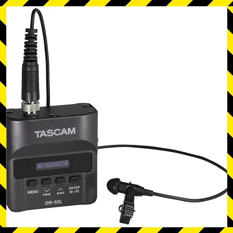 TASCAM DR-10L Pin Mic Recorder Black for Youtube, voice recording ...