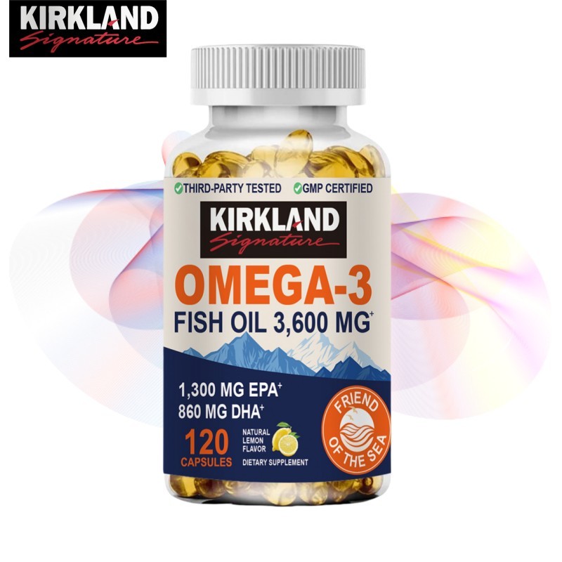 KIRK-LAND Omega 3 Capsules Support Joint, Eye, Brain, Immune System ...
