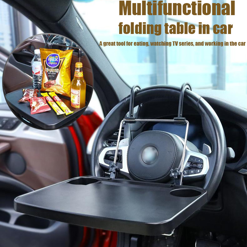 Car Table Foldable Car Back Seat Tray Table Non-Slip Pad Dinning ...