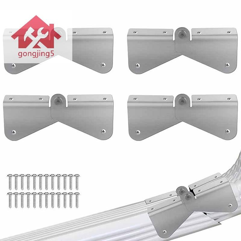 IGO 2/4Pcs Stainless Steel Gutter Extension Hinge Downspout Extension ...