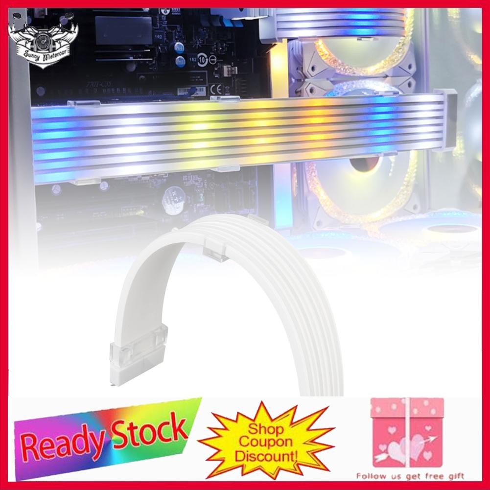 Sunnyhousess Flex RGB ARGB PSU Cables PC GPU Cable 5V 3Pin Synchronized ...