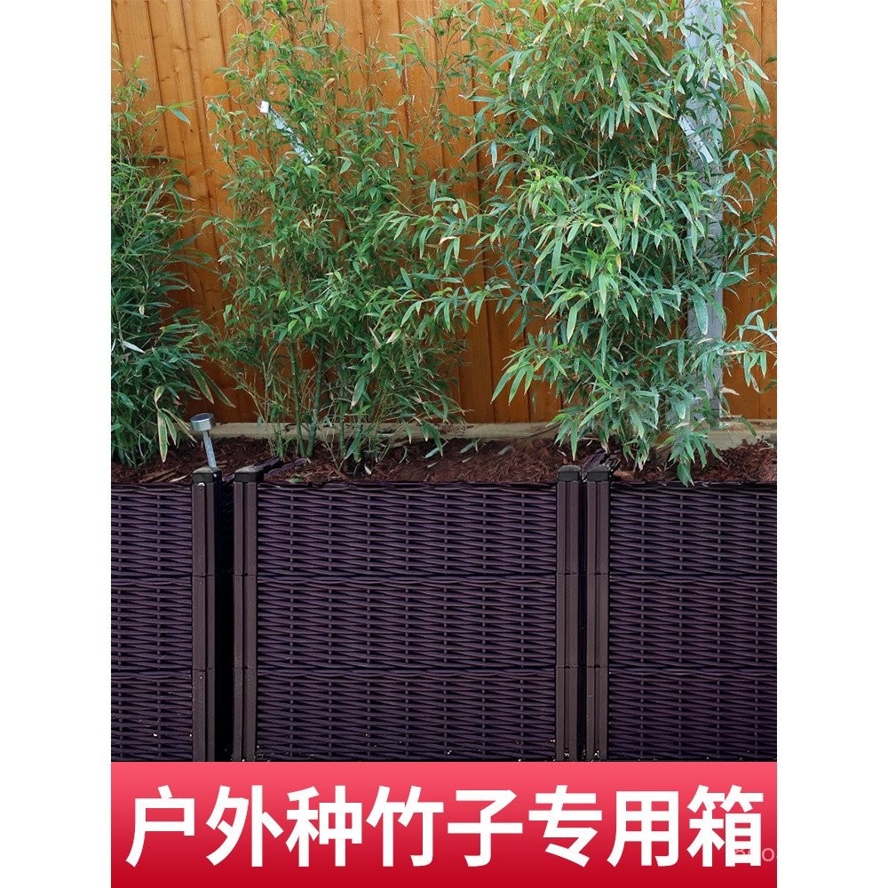 Bamboo Flower Pot Fruit Tree Planting Box Outdoor Large Rectangular ...