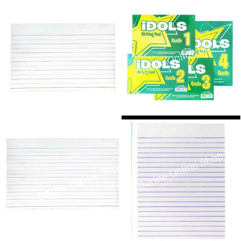 Writing Pad Paper Grade 1,2,3,4 (1pad) | Shopee Philippines