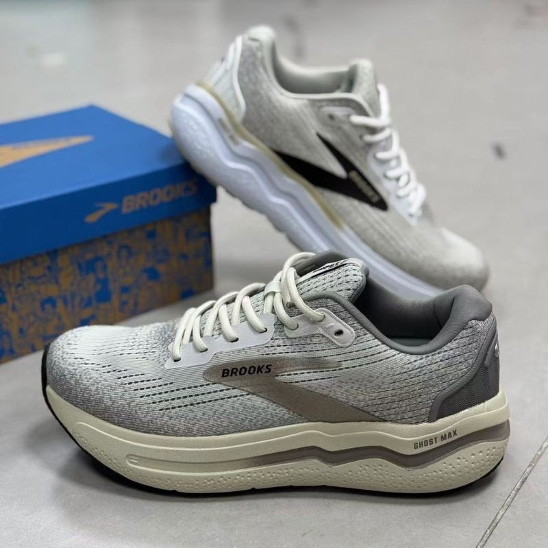 Brooks BROOKS Cushioning Running Breathable Shoes Ghost Max2 Men's Running Shoes Wide Last Shock ...