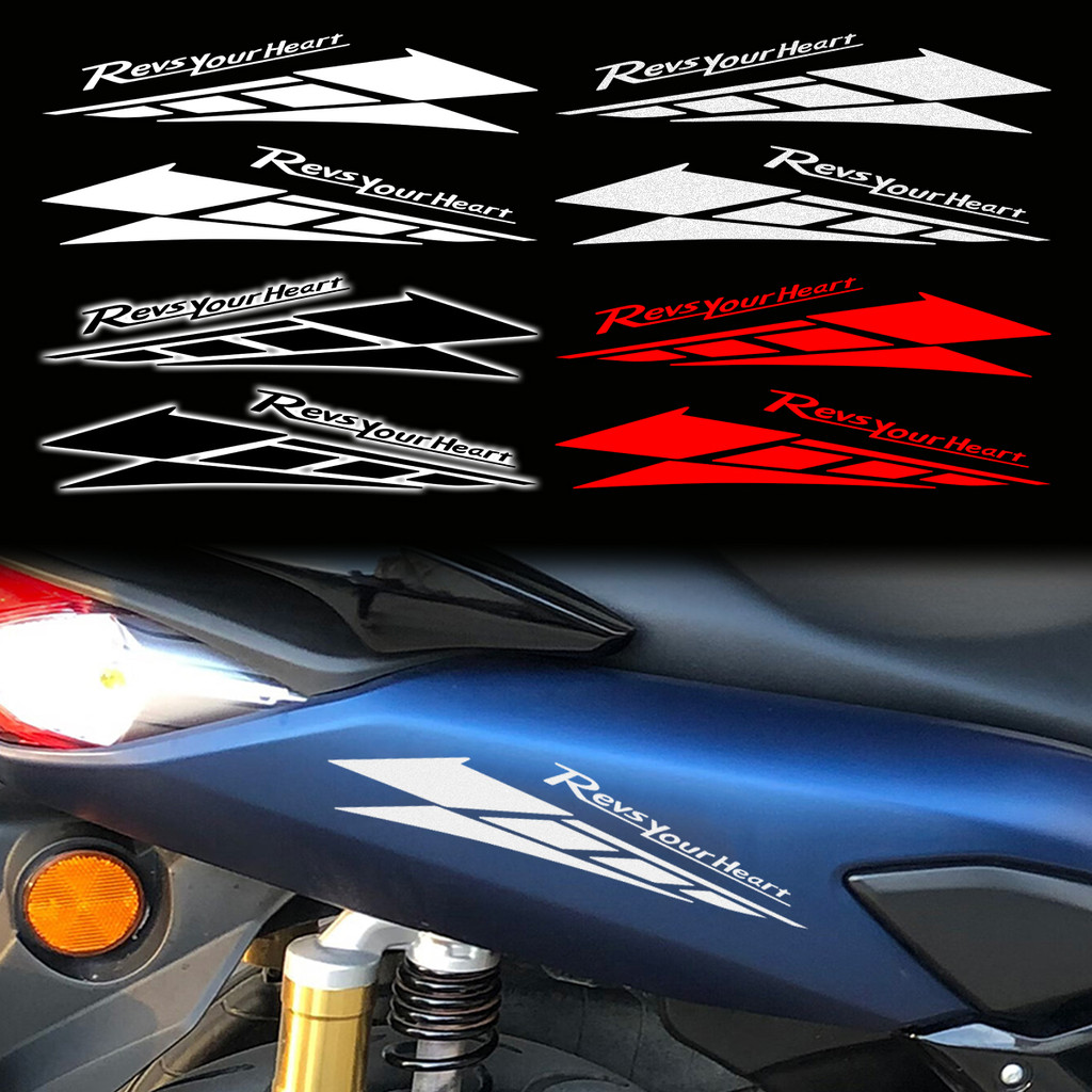 2Pcs/Set Yamaha Reflective Sticker for Motorcycle Motor body Side Strip ...